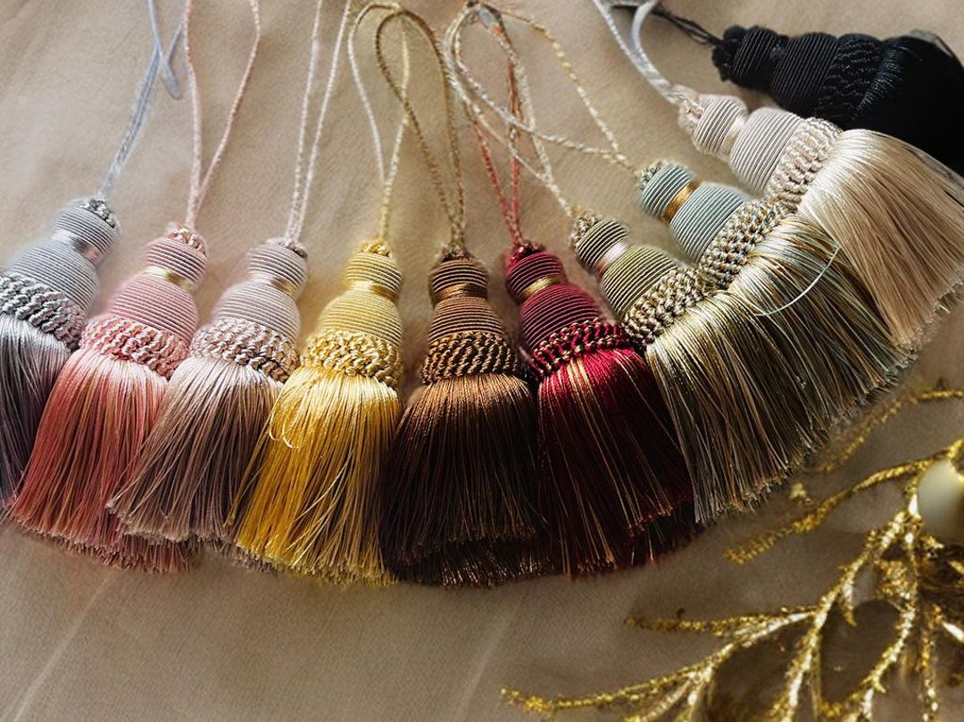 Decorative Key Tassels, Key Tassels, Vintage Style Tassels, Antique ...