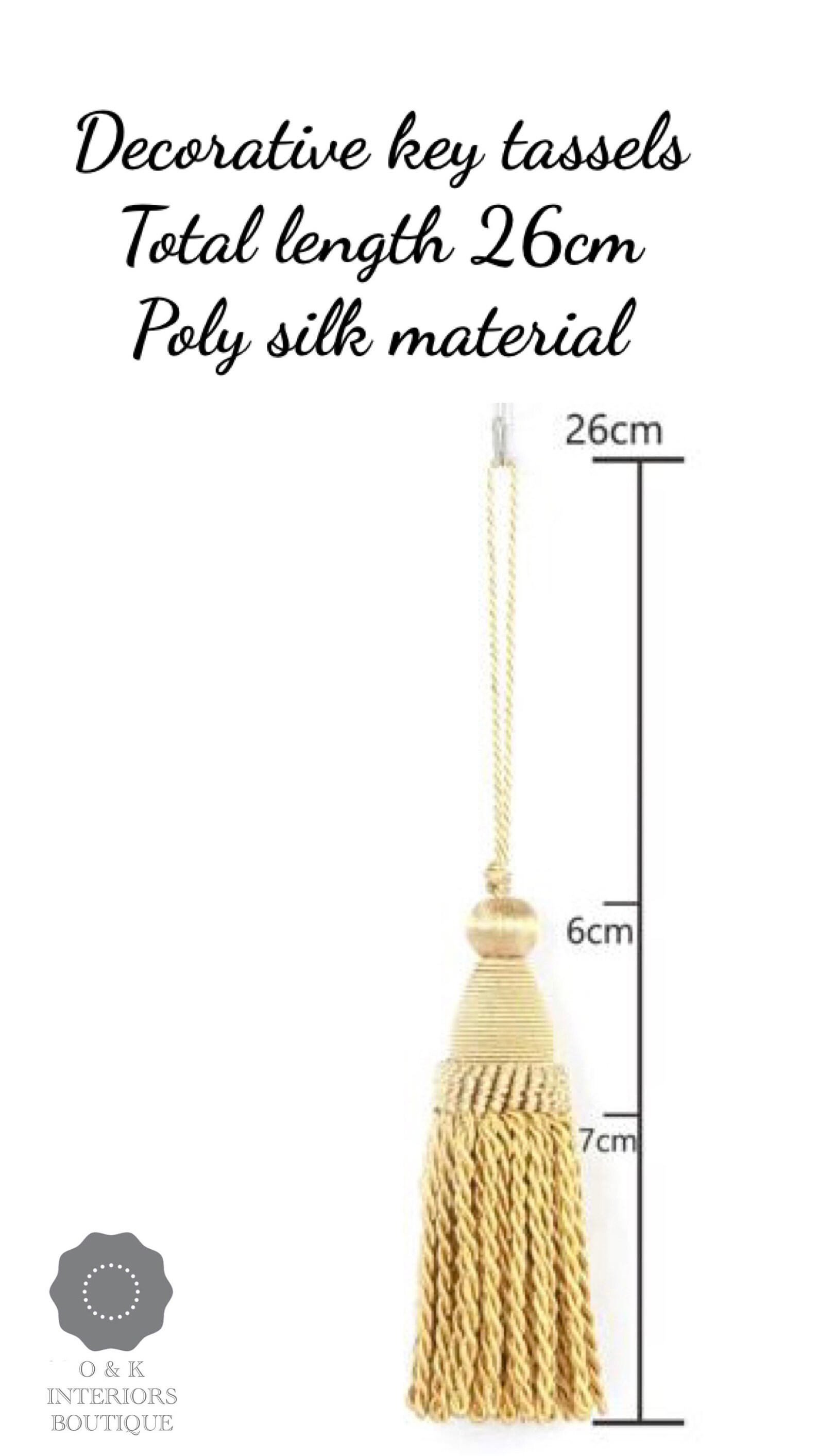 Decorative Key Tassels, Key Tassels, Vintage Style Tassels, Antique ...