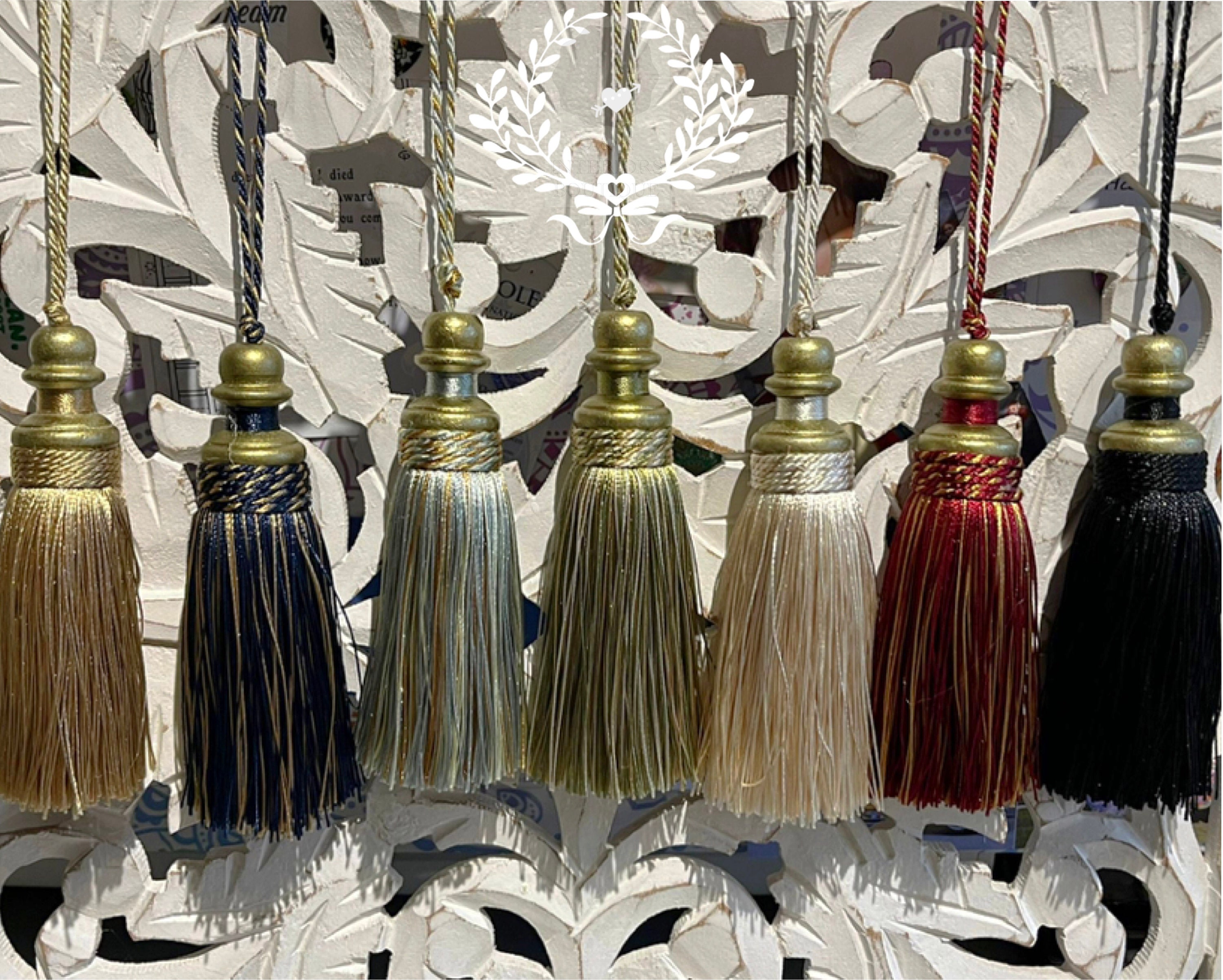 Decorative Key Tassels, Key Tassels, Vintage Style Tassels, Antique ...