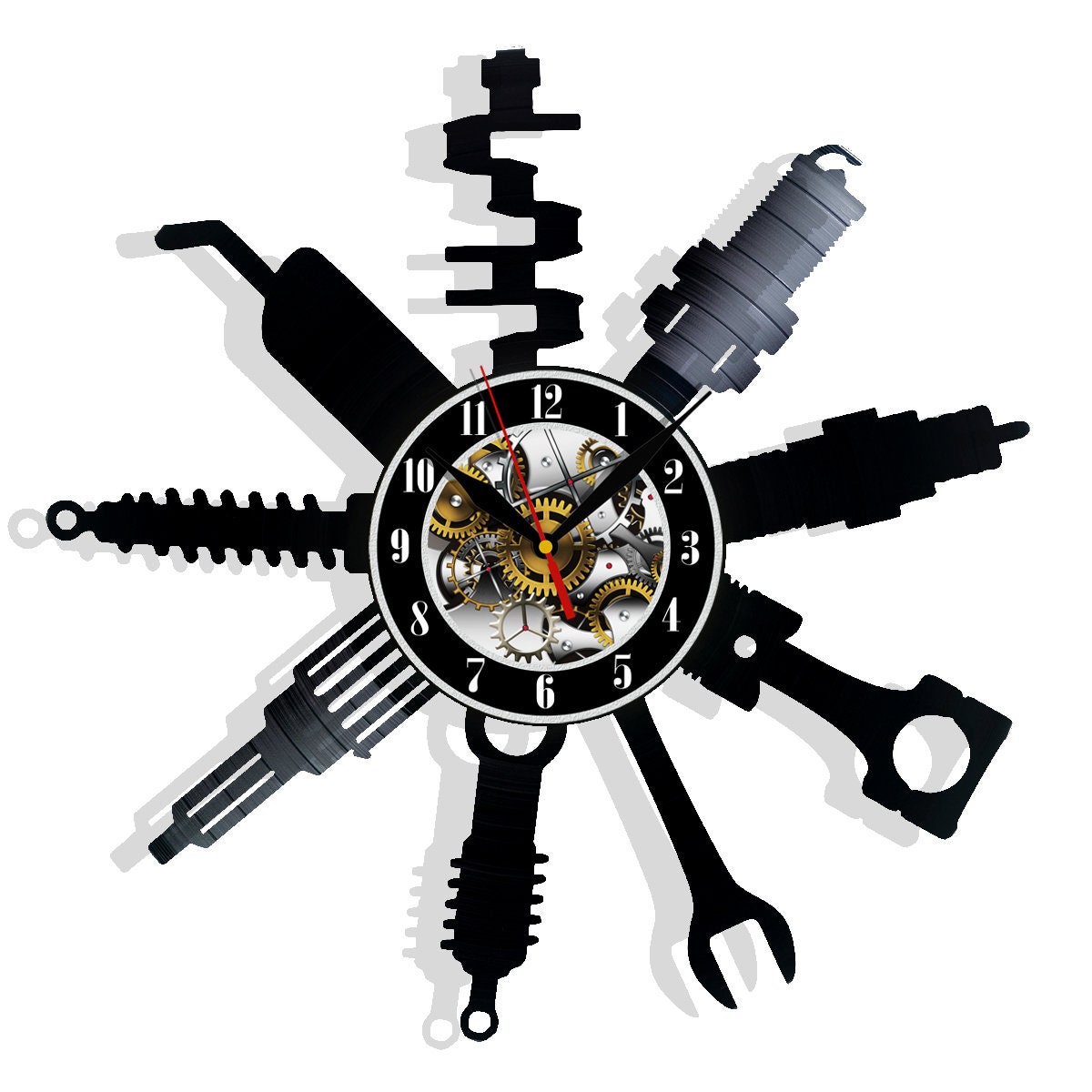Mechanic Tools Garage Vinyl Record Wall Clock 12 Gifts - Etsy