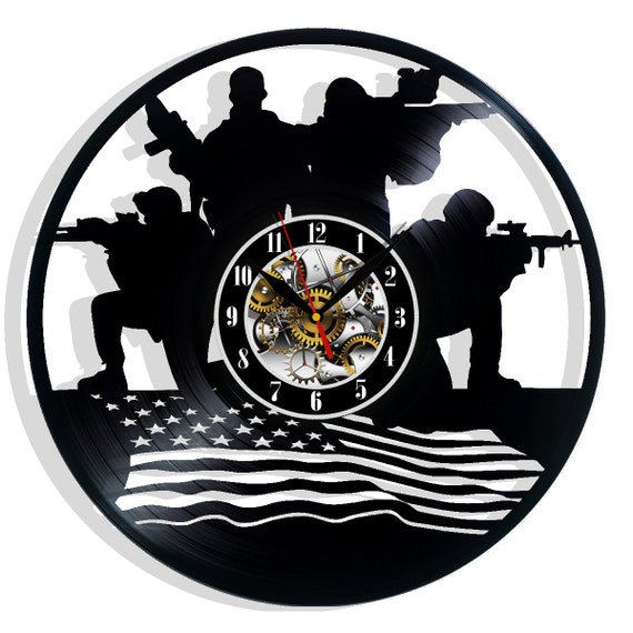 Soldier US Army Vinyl Record Wall Clock 12 Gifts for Him - Etsy