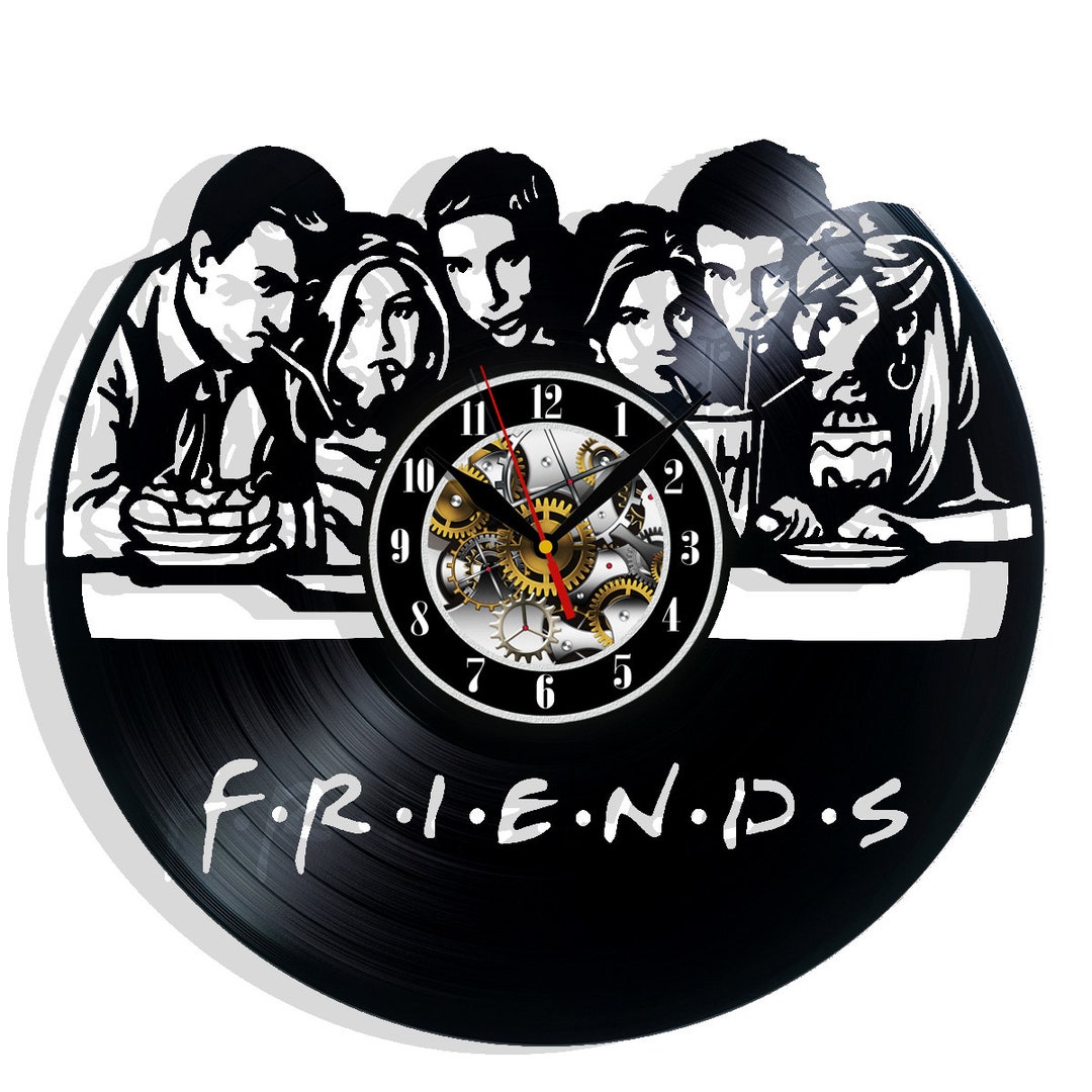 Friends TV Series Vinyl Record Wall Clock 12" Gifts for Him Her Kids ...