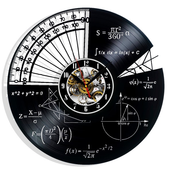 Math Wall Clock - Etsy