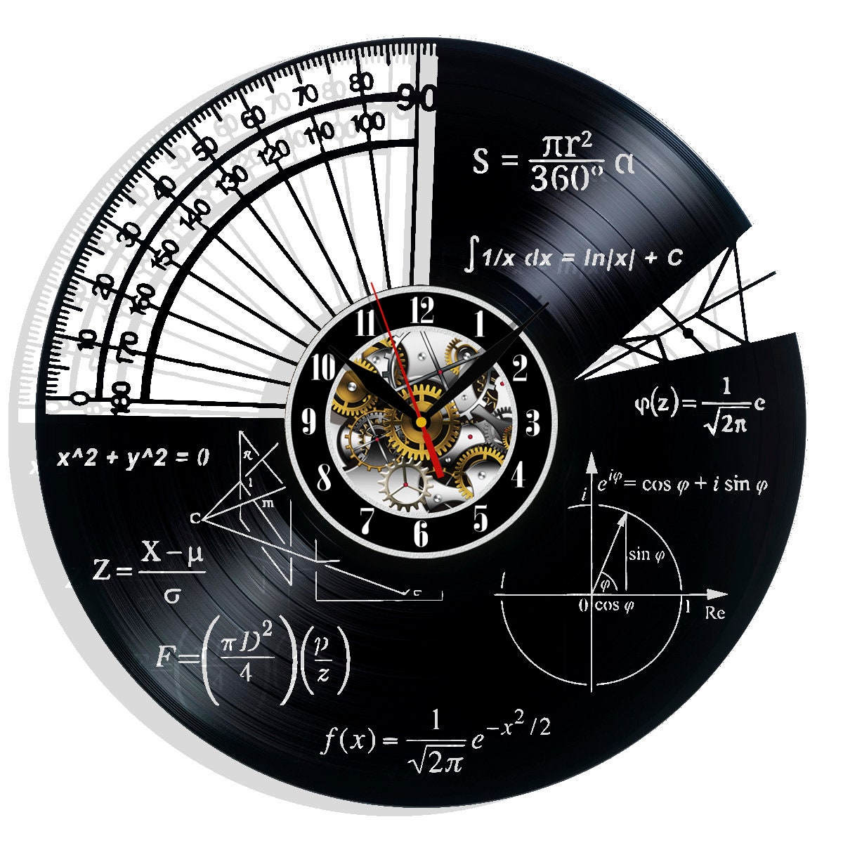 Mathematik Mathematik Geometrie Schallplatte Wanduhr 12 Geschenke für ...