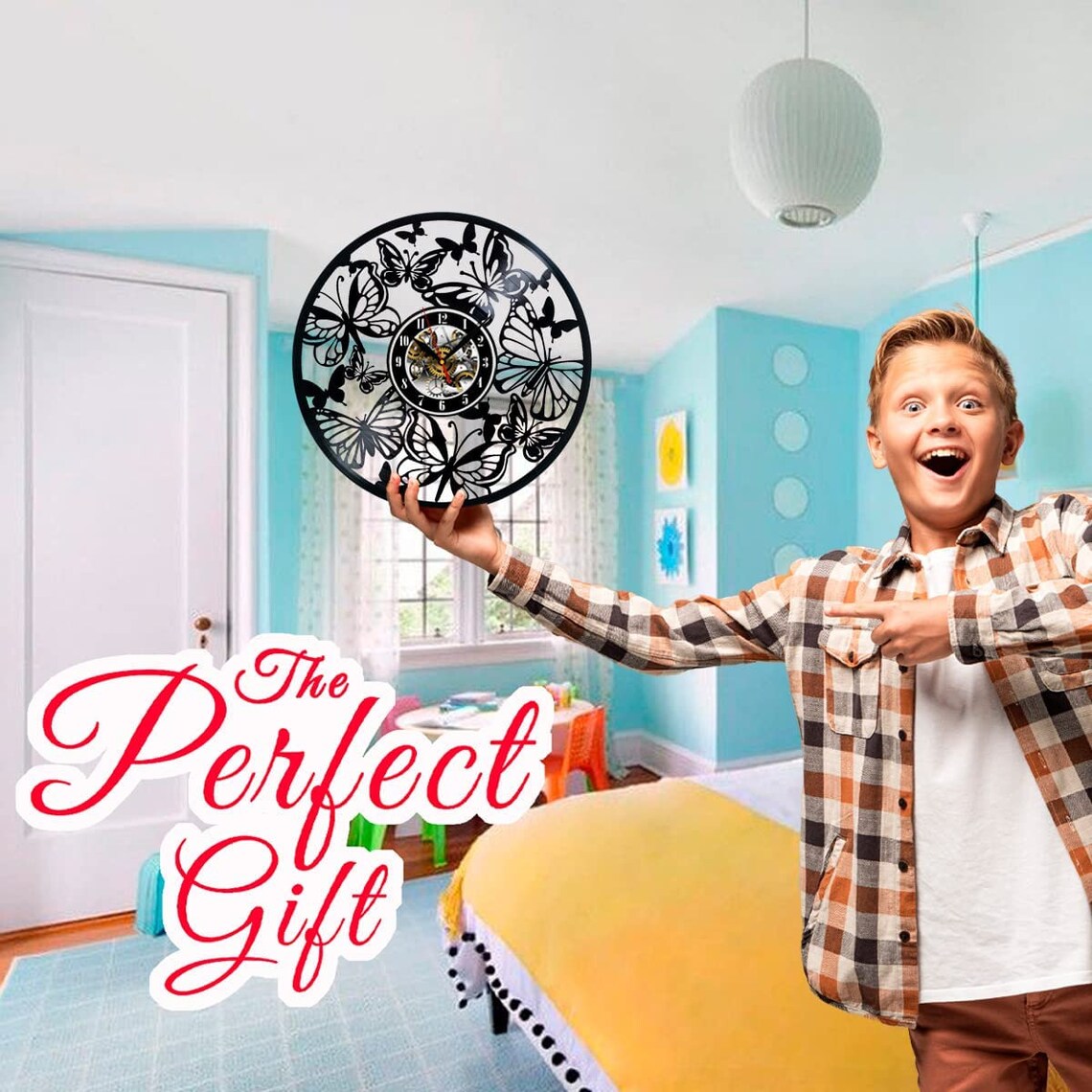 Butterfly Butterflies Vinyl Record Wall Clock 12 Gifts - Etsy