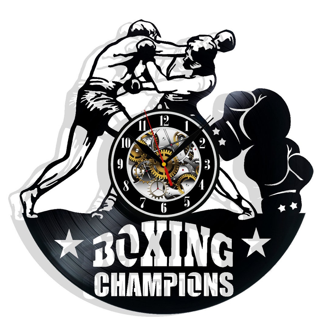 Boxing Boxer Vinyl Record Wall Clock 12 Gifts for Him Her Kids Decor ...