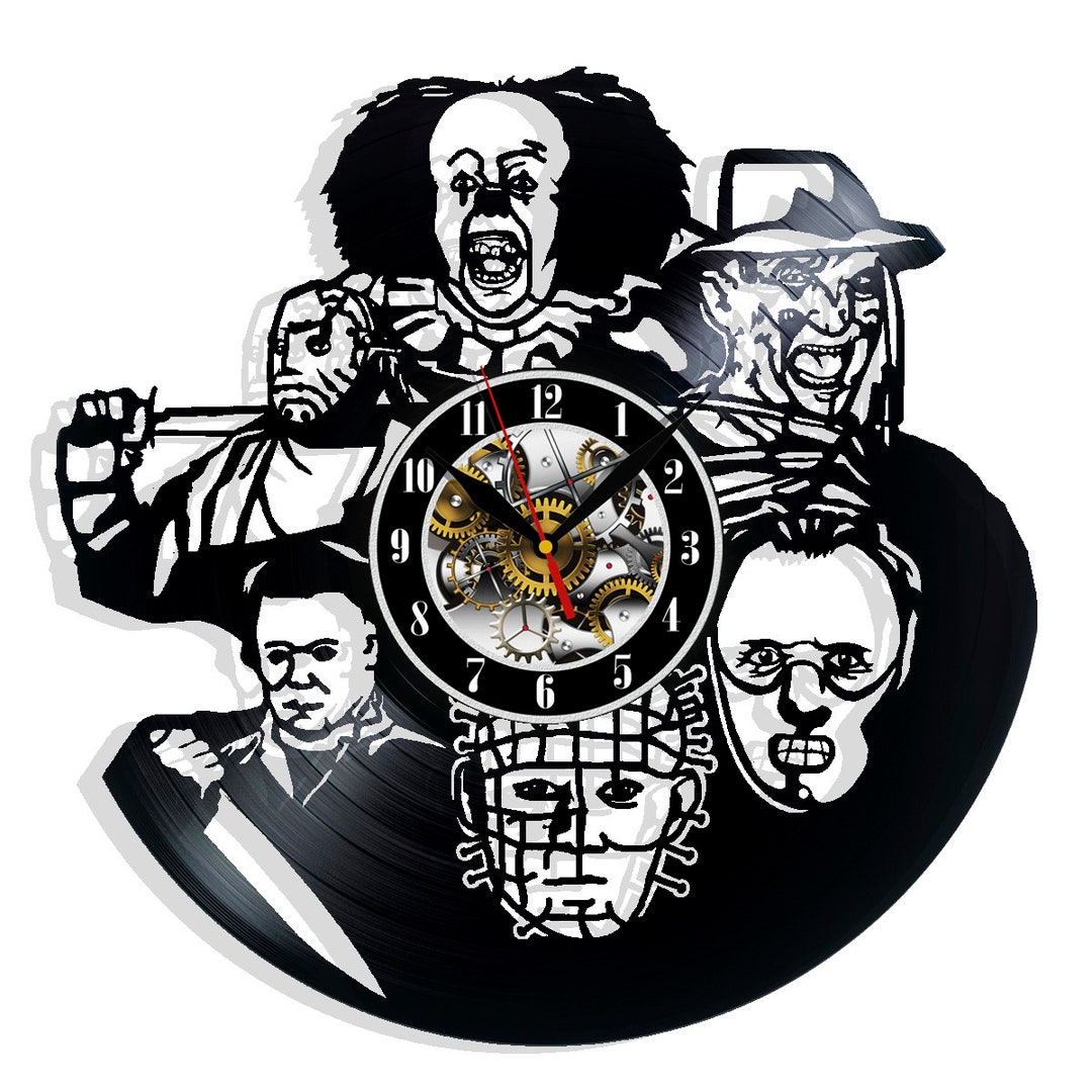 Halloween Horror Movie Vinyl Record Wall Clock 12 Gifts for Him Her ...