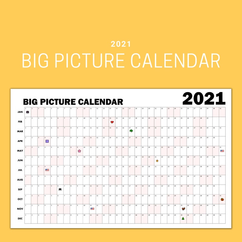 Big Ass Calendar - Etsy