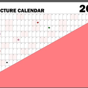 Entire Year Big Picture Calendar for 2021 - Etsy