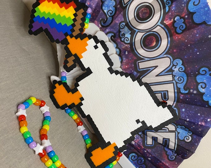 Gay Goose Kandi Perler Rave Necklace - Etsy