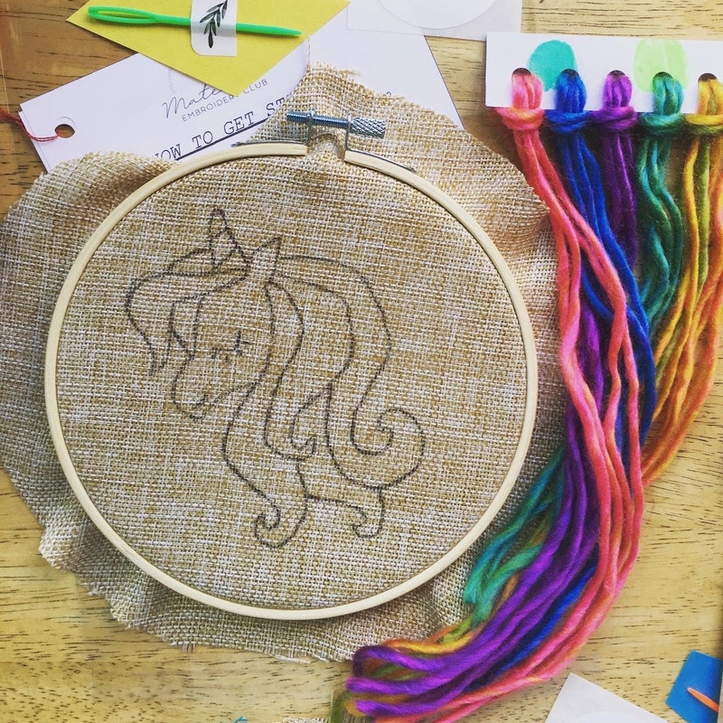 Kids Embroidery Kit - Etsy