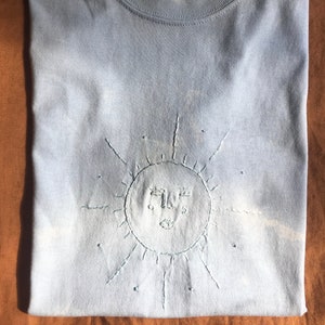 Hand Embroidered Sun Shirt - Etsy