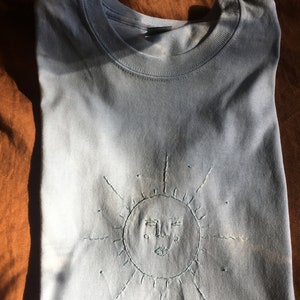 Hand Embroidered Sun Shirt - Etsy