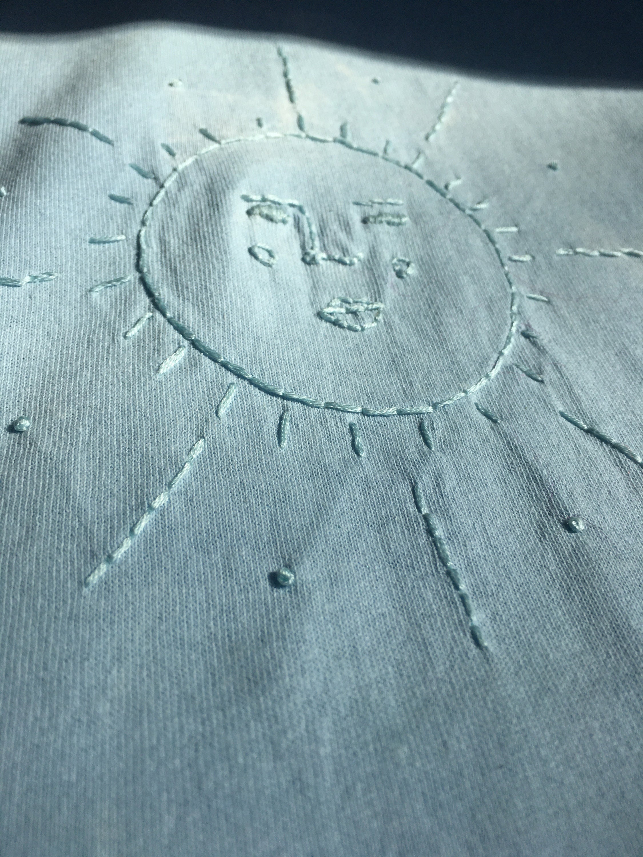 Hand Embroidered Sun Shirt - Etsy