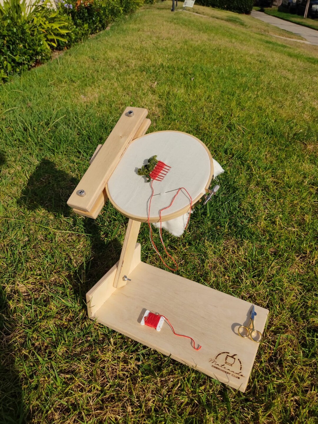 EMBROIDERY HOOP STAND, Quilt Hoop Holder, Hand Embroidery Stand, Cross ...