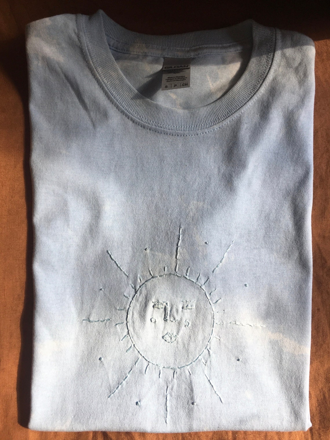 Hand Embroidered Sun Shirt - Etsy