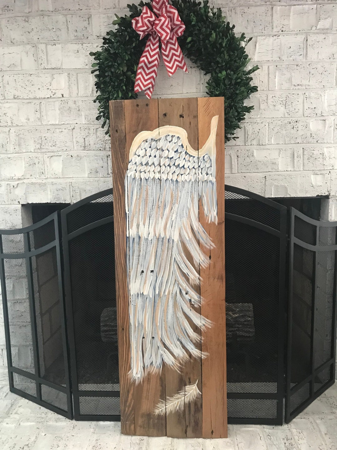Angel Wing Hand Painted Porch Leaner. I Have 2 of These and the Other ...