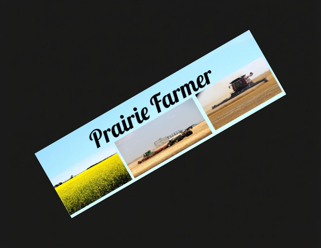 Prairie Farmer Bumper Sticker - Etsy
