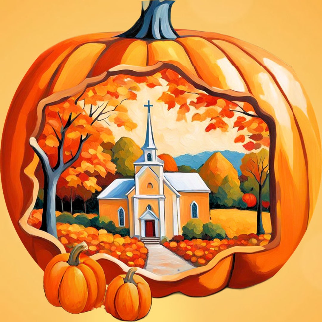 The Pumpkin Scenes Clipart Collection - Etsy