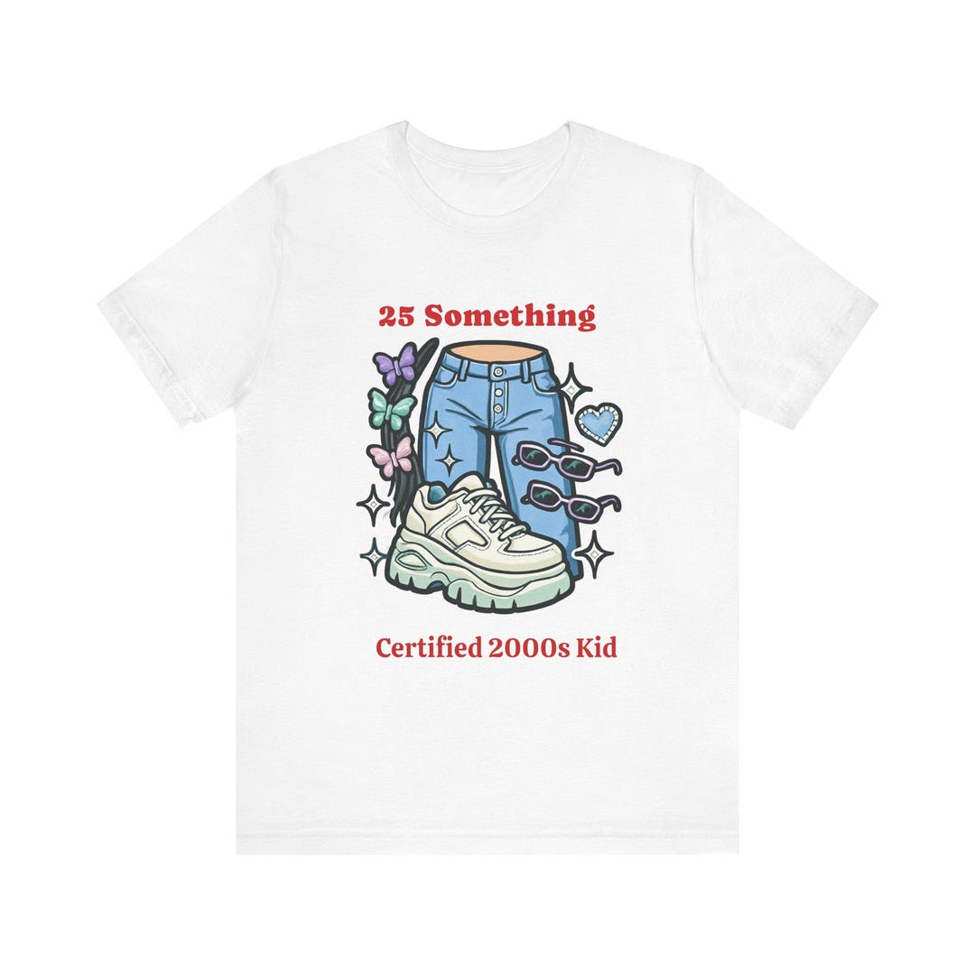 Personalized Retro 2000s Gen Z Cotton Unisex Jersey T-shirt - Etsy UK