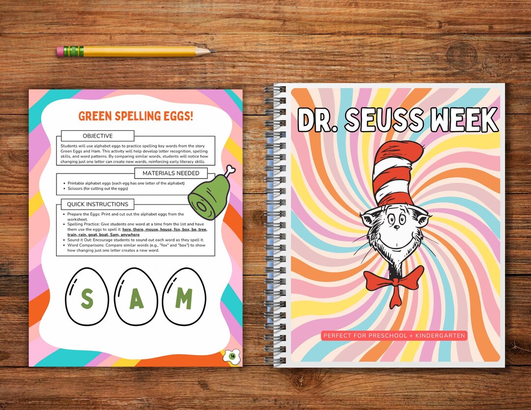 Dr. Seuss Week Homeschool Unit | 40+ Pages of Science, Crafts, Fine ...