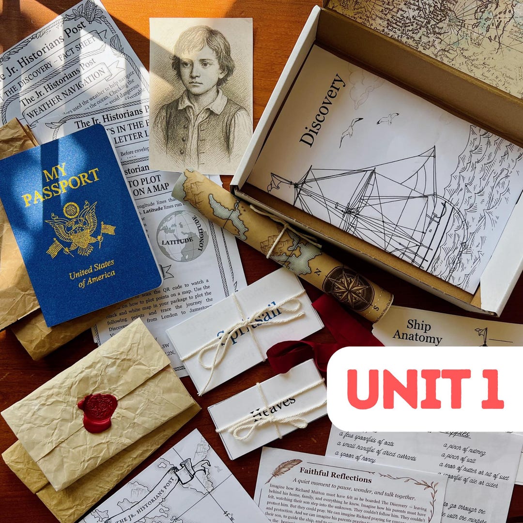 First Voyage to Jamestown 1607 | Story-driven History Unit for Kids ...