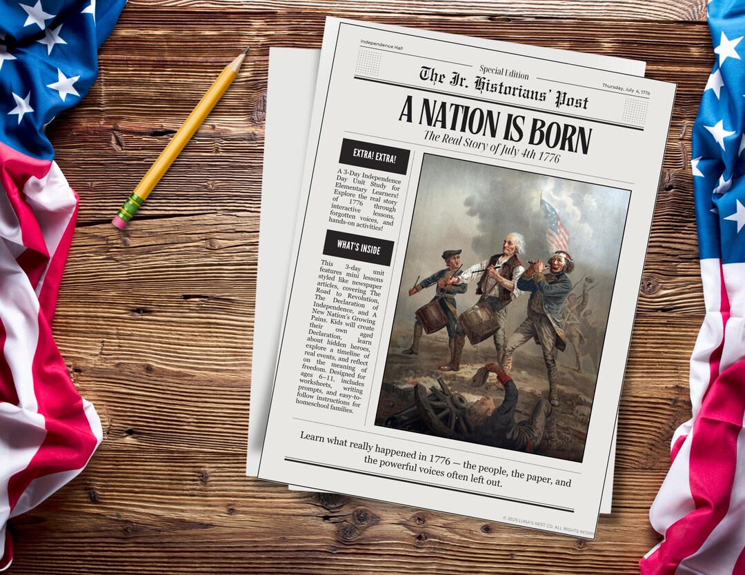 July 4th Homeschool Unit | Hands-on American History for Kids ...