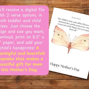 Mother’s Day Handprint Craft Printable | Christian Gift for Mom ...