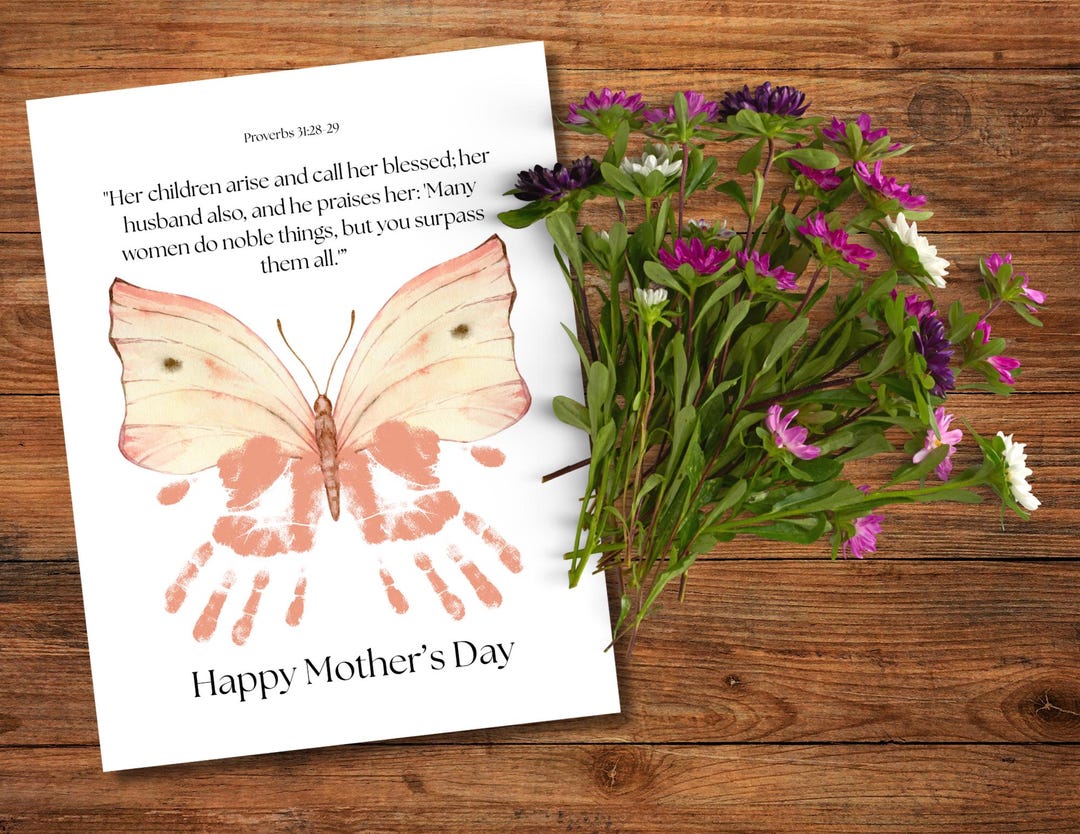 Mother’s Day Handprint Craft Printable | Christian Gift for Mom ...