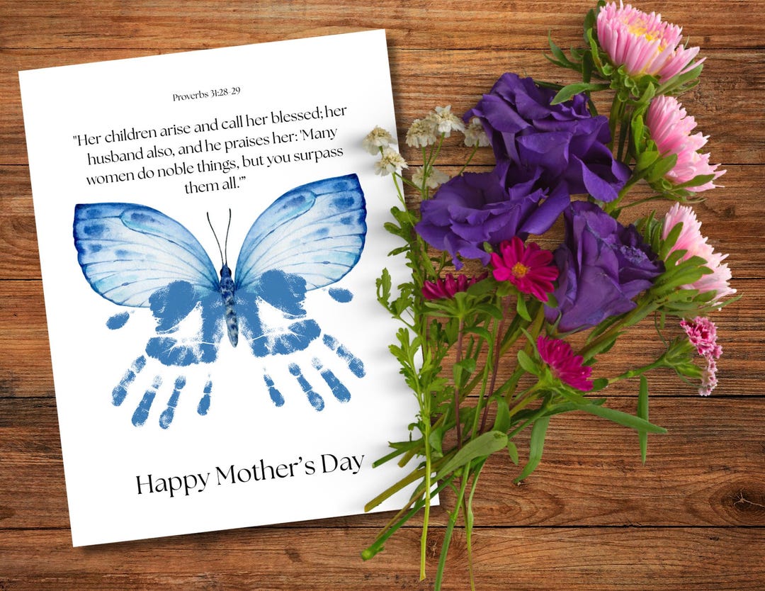 Mother’s Day Handprint Craft Printable | Christian Gift for Mom ...