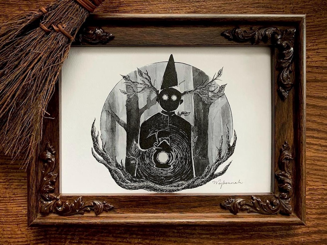 Over the Garden Wall the Beast Artwork Print Spooky Halloween Fall Wall ...