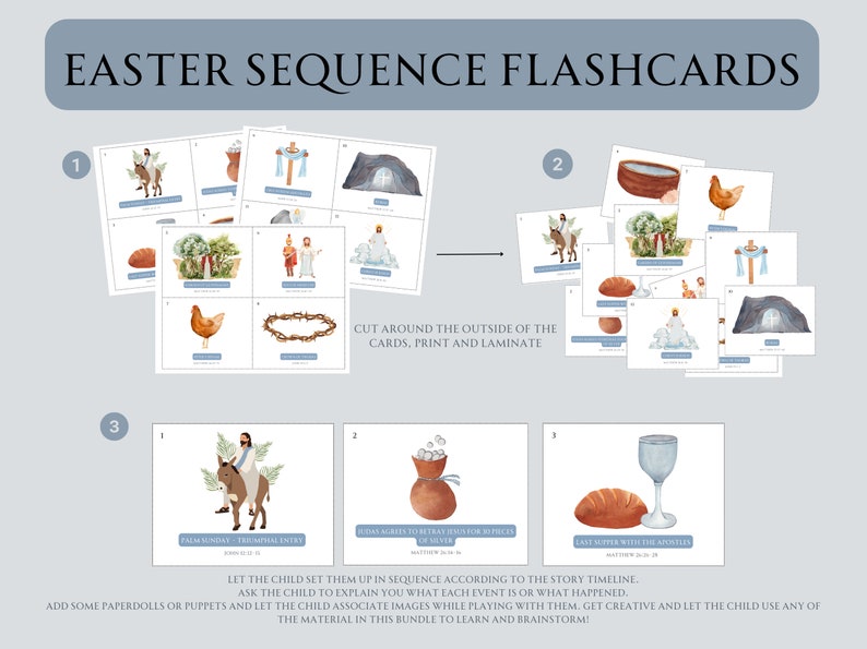 Easter Bible Story for Kids Easter Activities Printable Pack Easter ...