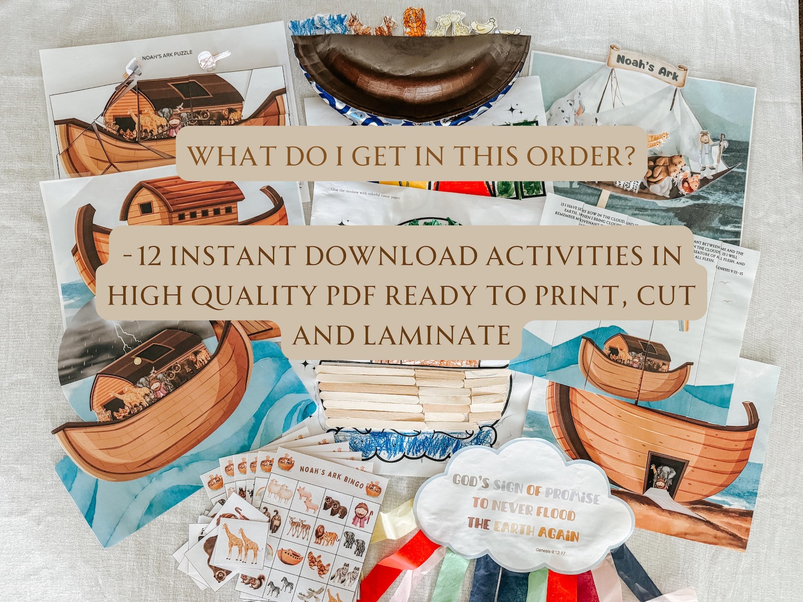 Noah's Ark Engaging and Interactive Activities With Game Bundle Bible ...
