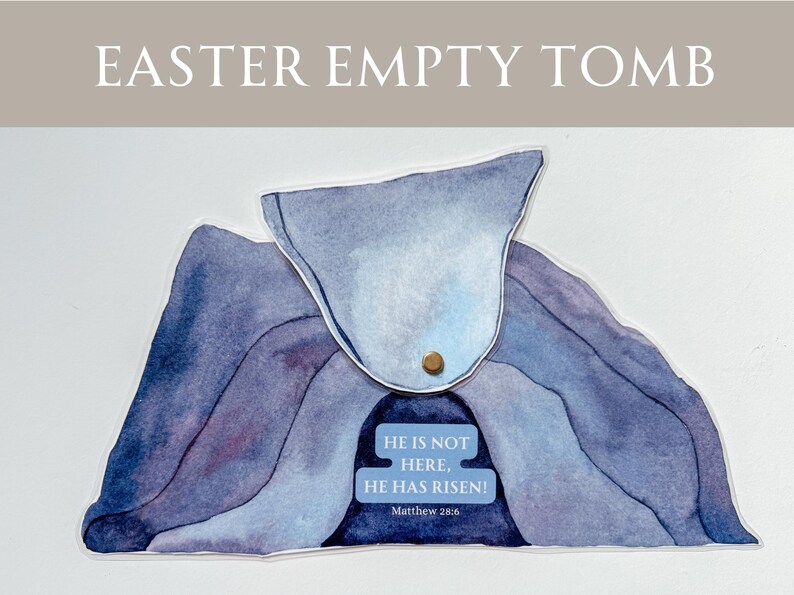 Easter Empty Tomb Printable Paper Crafts Easter Fun Activities for ...