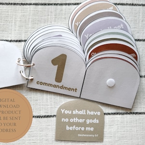 10 Commandments Church Quiet Busy Booklet for Children Bible Activity ...