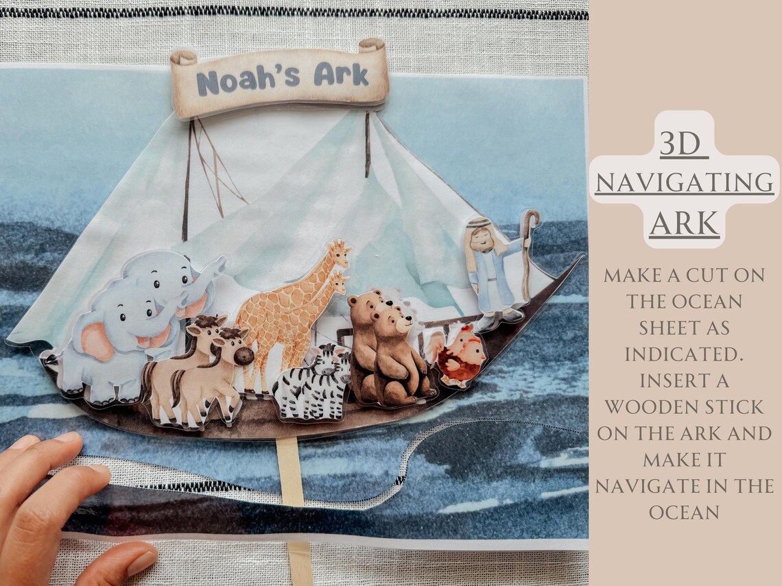 Noah's Ark Printable Craft Bible Activity for Children Toddlers ...