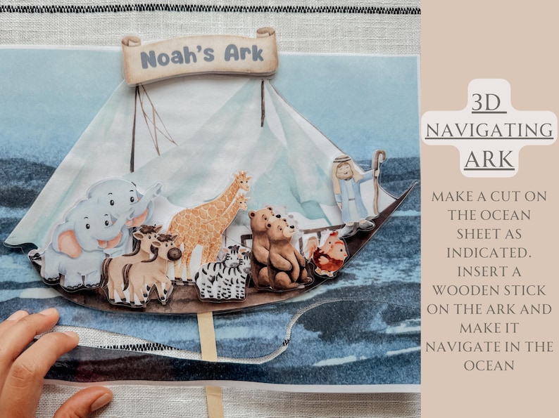 Noah's Ark Printable Craft Bible Activity for Children Toddlers ...
