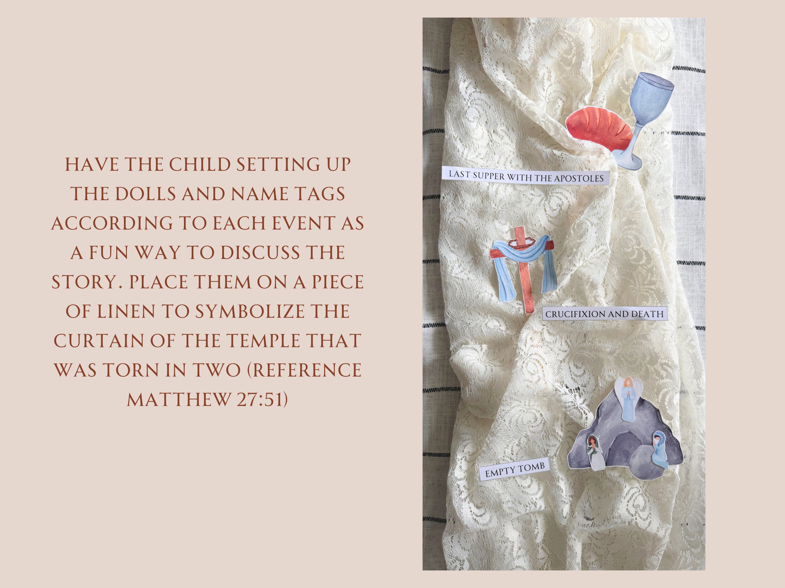 Paper Doll Easter Printable Bible Story Resurrection Fun Games ...