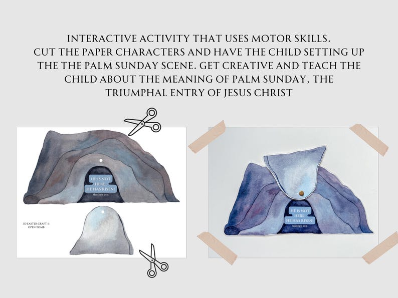 Easter Empty Tomb Printable Paper Crafts Easter Fun Activities for ...