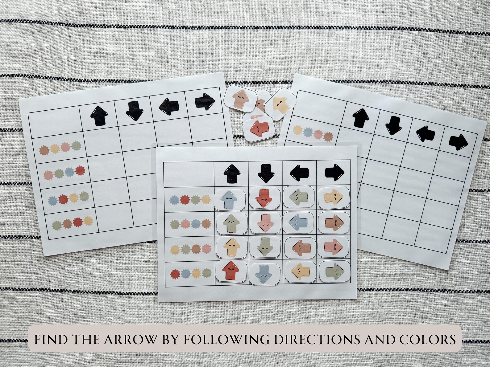 Directions Learning Activity Game Homeschool Engaging Lesson for Kids ...