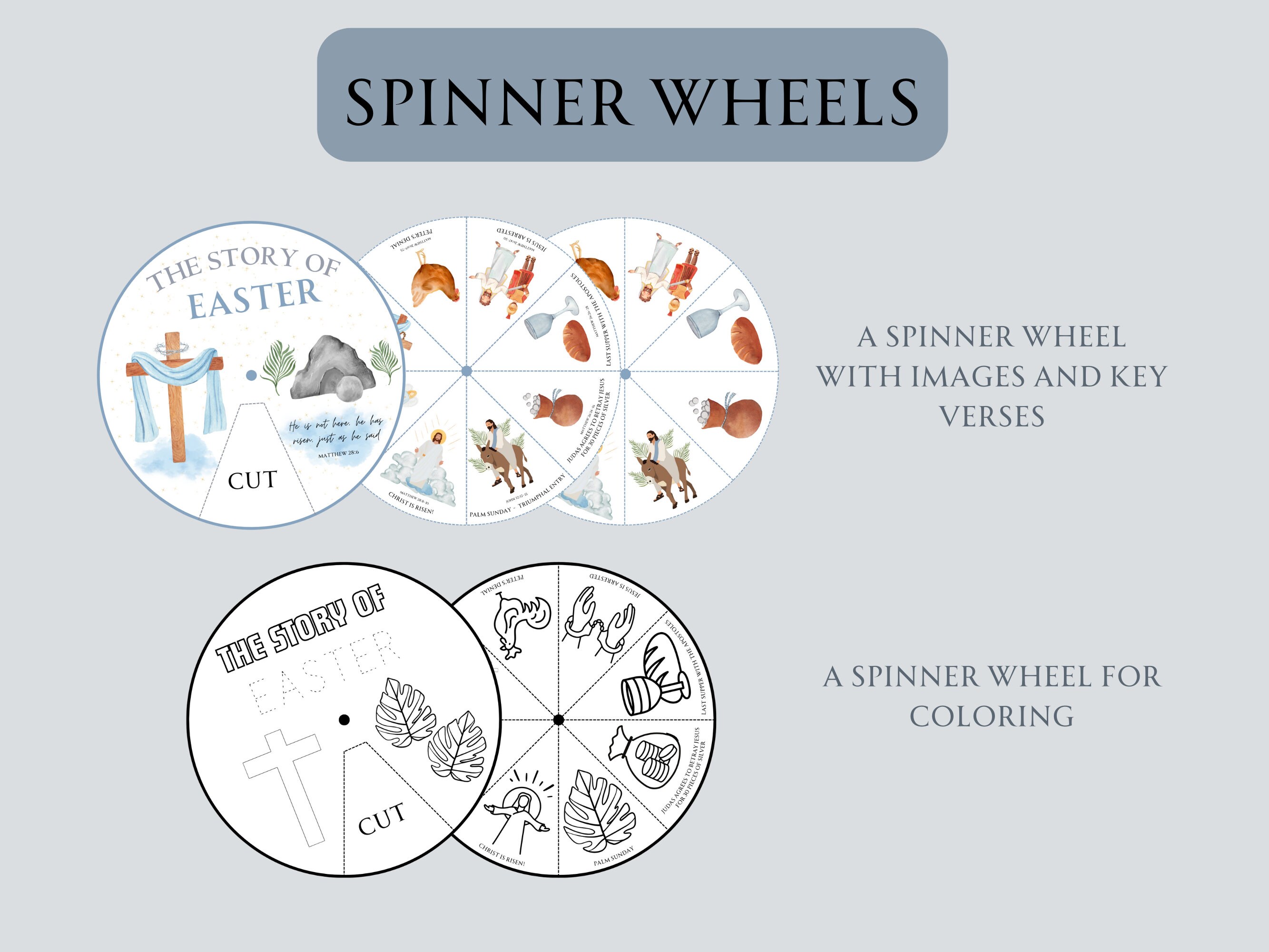 Easter Bible Story for Kids Easter Activities Printable Pack Easter ...