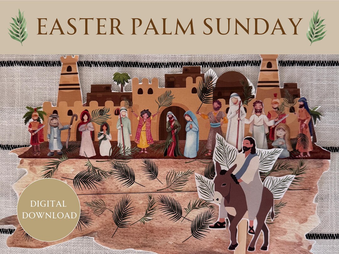 Easter Palm Sunday Printable Paper Crafts Easter Fun Activities for ...