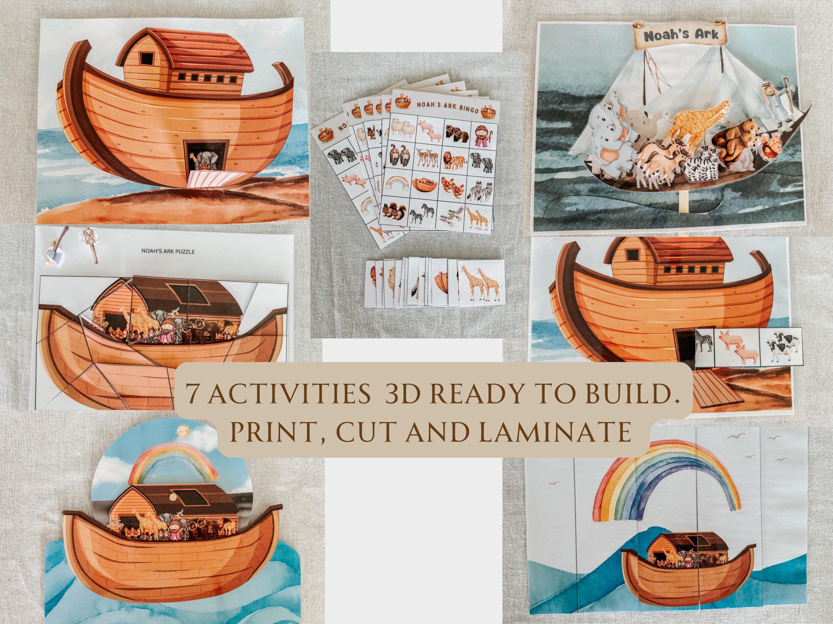 Noah's Ark Engaging and Interactive Activities With Game Bundle Bible ...