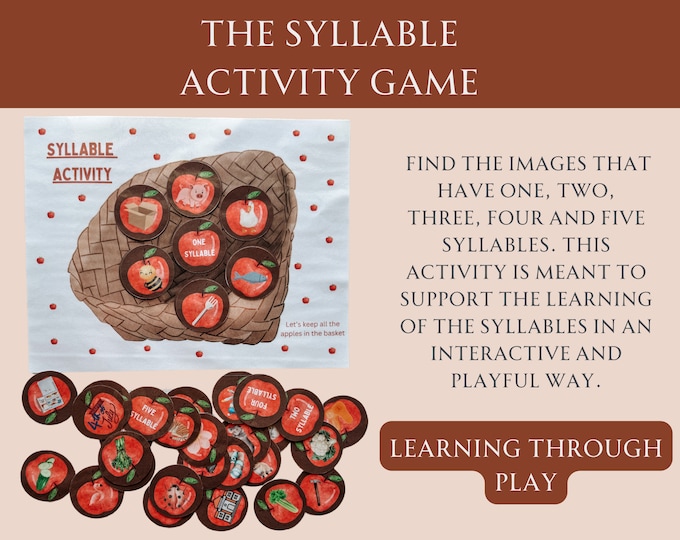 Syllable. Syllables Sorting Cards. Sorting Activity. Grouping Syllables ...