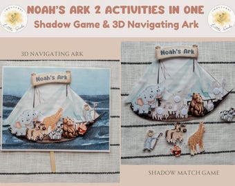 Noah's Ark Preschool Bible Lesson, Printable Craft for Prek Sunday ...