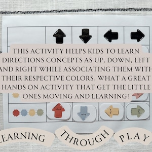 Directions Learning Activity Game Homeschool Engaging Lesson for Kids ...