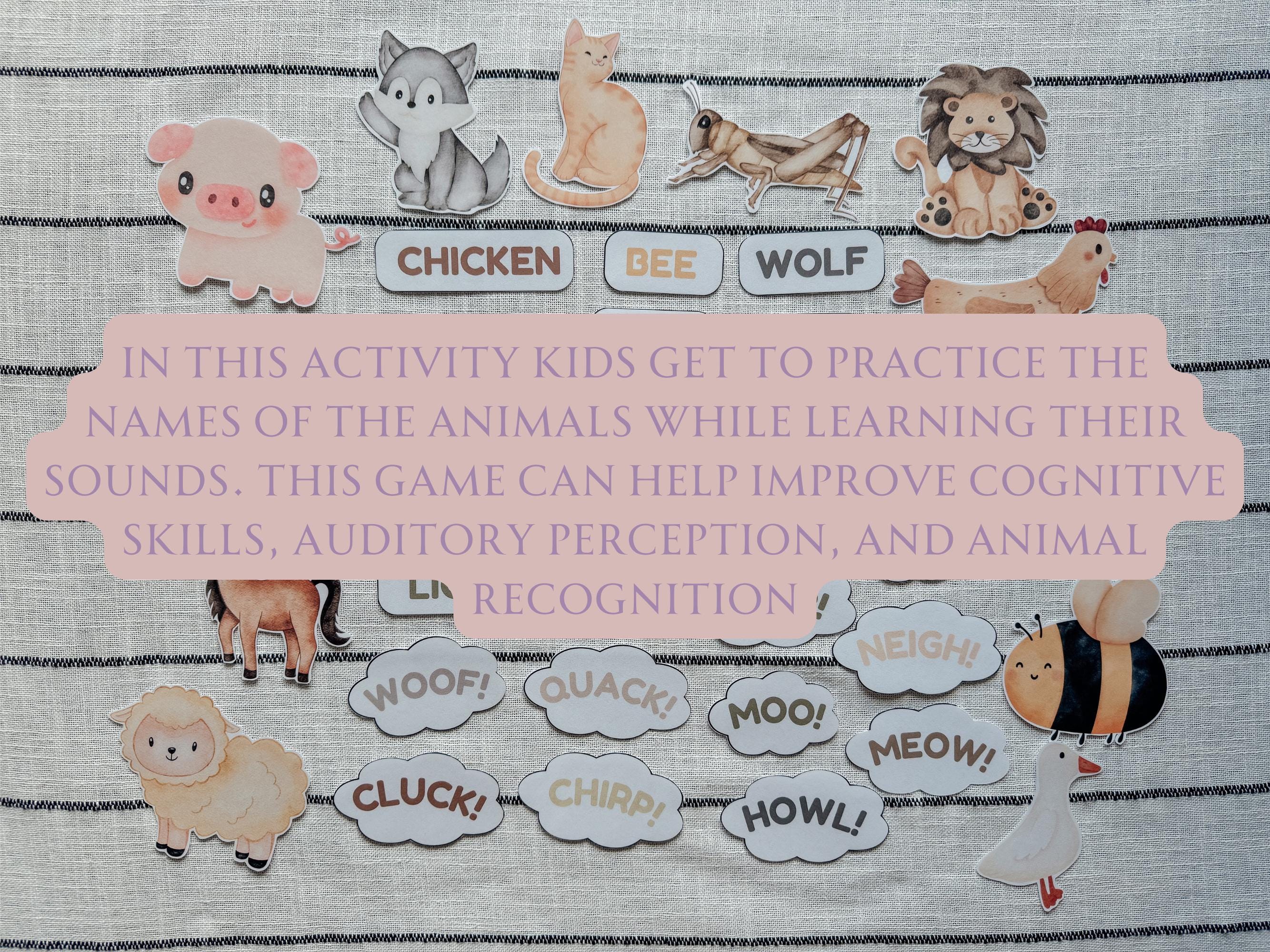 Animal Sounds Activity Homeschool Engaging Lesson for Toddlers ...