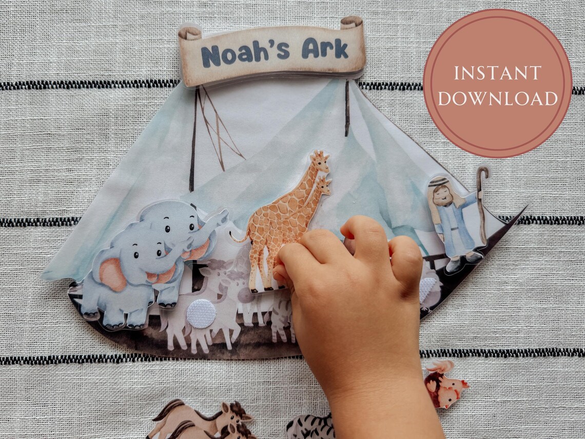 Noah's Ark Printable Craft Bible Activity for Children Toddlers ...