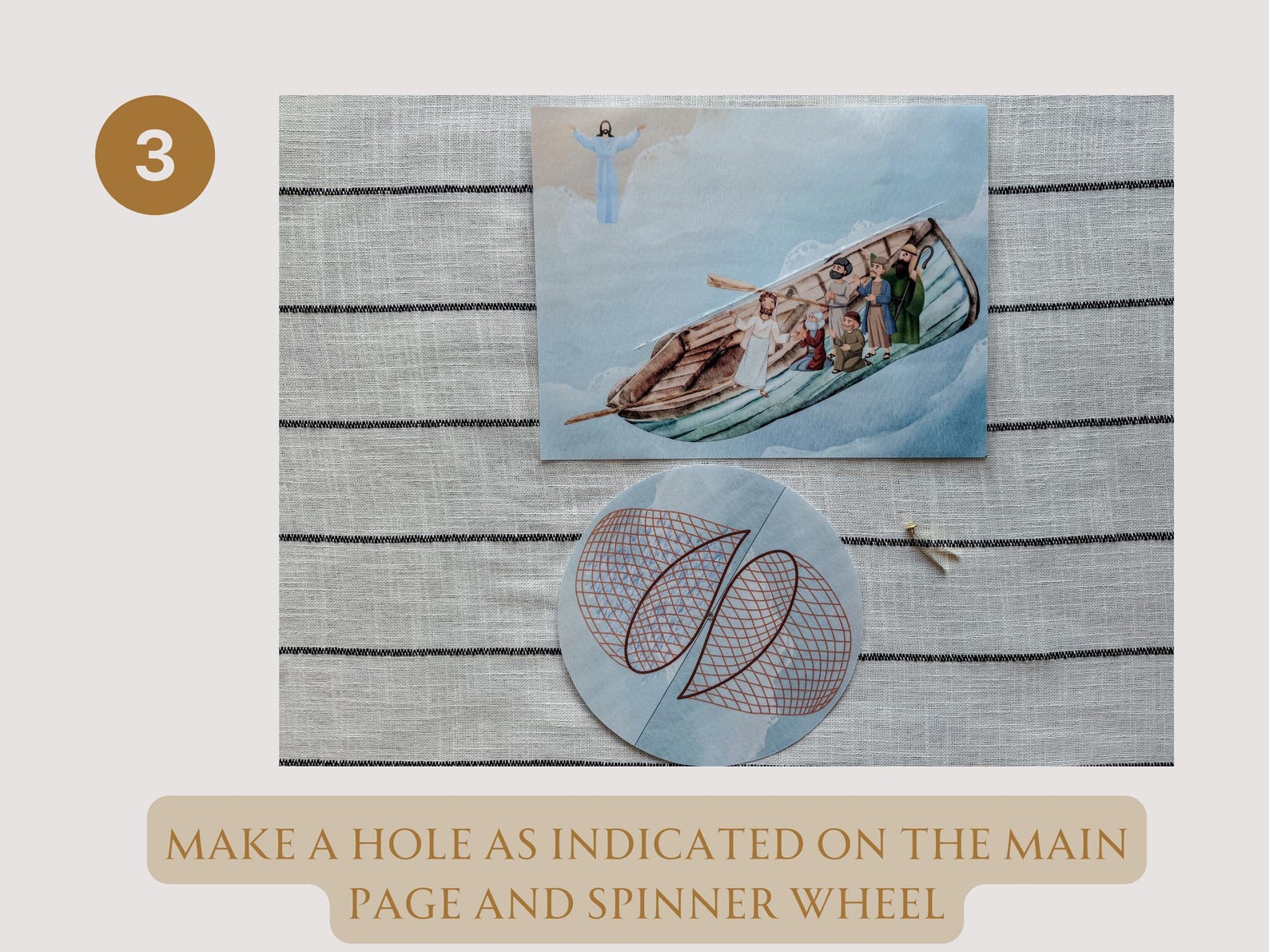 Miraculous Catch of Fish Printable Miracles of Jesus Crafts Bible Hands ...