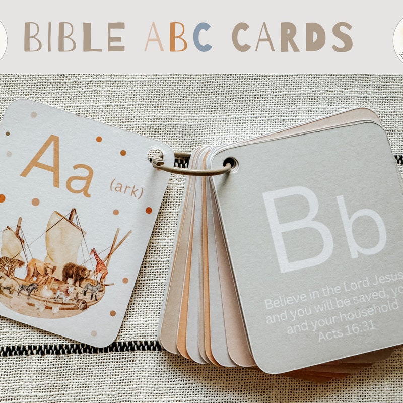 Abc Bible Verse Cards - Etsy